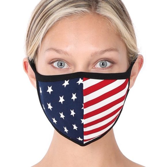 Zenana Outfitters | Accessories | 2 Pack New American Flag Masks | Poshmark